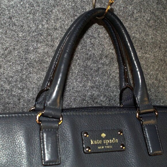 kate spade | Bags | Kate Spade Baxter Satchel Catalina Blue Pebbled ...